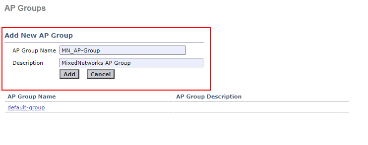 AP Groups Overview - Cisco Wireless | MixedNetworks